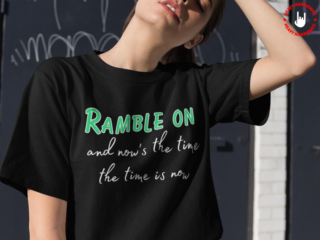 Led Zeppelin Unisex Shirt Ramble on Vintage Rock Band Led Zeppelin Tour ...