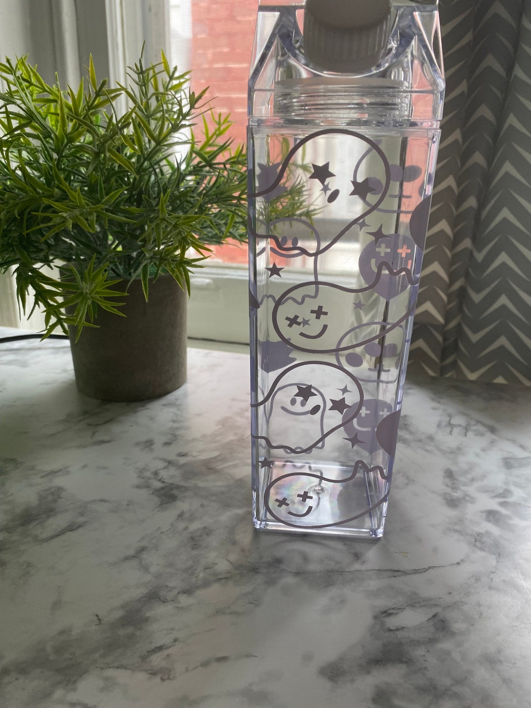 Milk Carton Cup Ghost Cup Milk Carton Water Bottle | Milk Carton ...