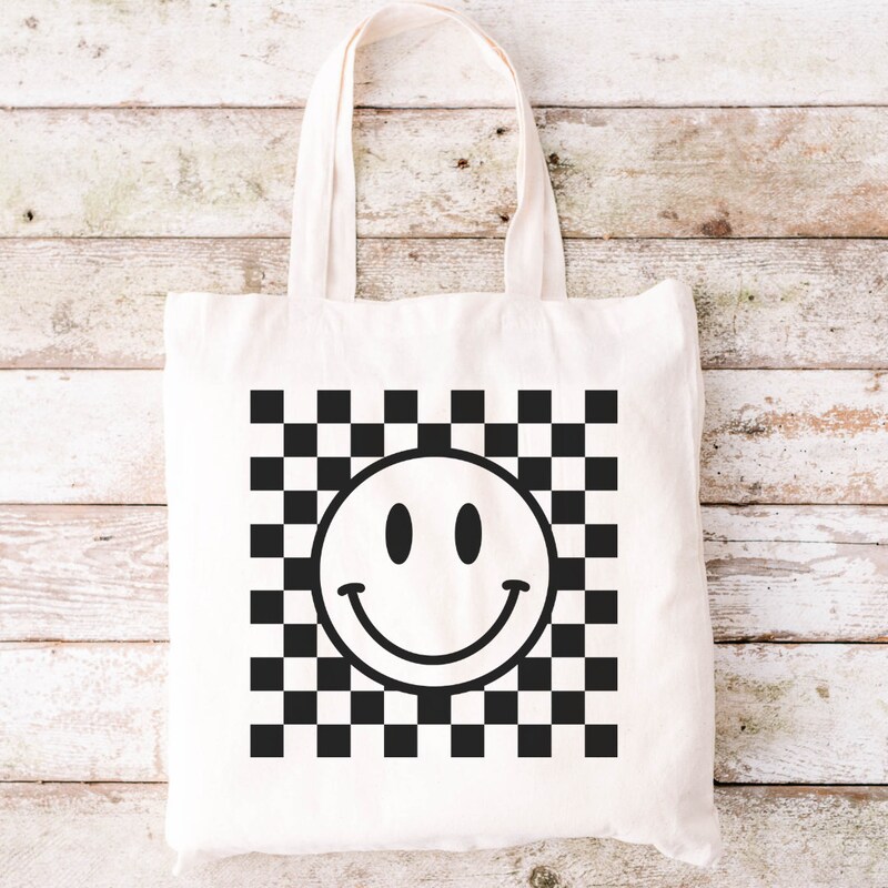 Smiley tote bag - Etsy Polska