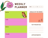 Weekly Planner Mushrooms - Etsy