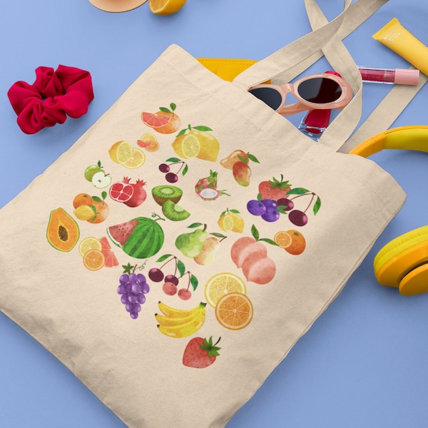 Fruit Tote Bag - Etsy