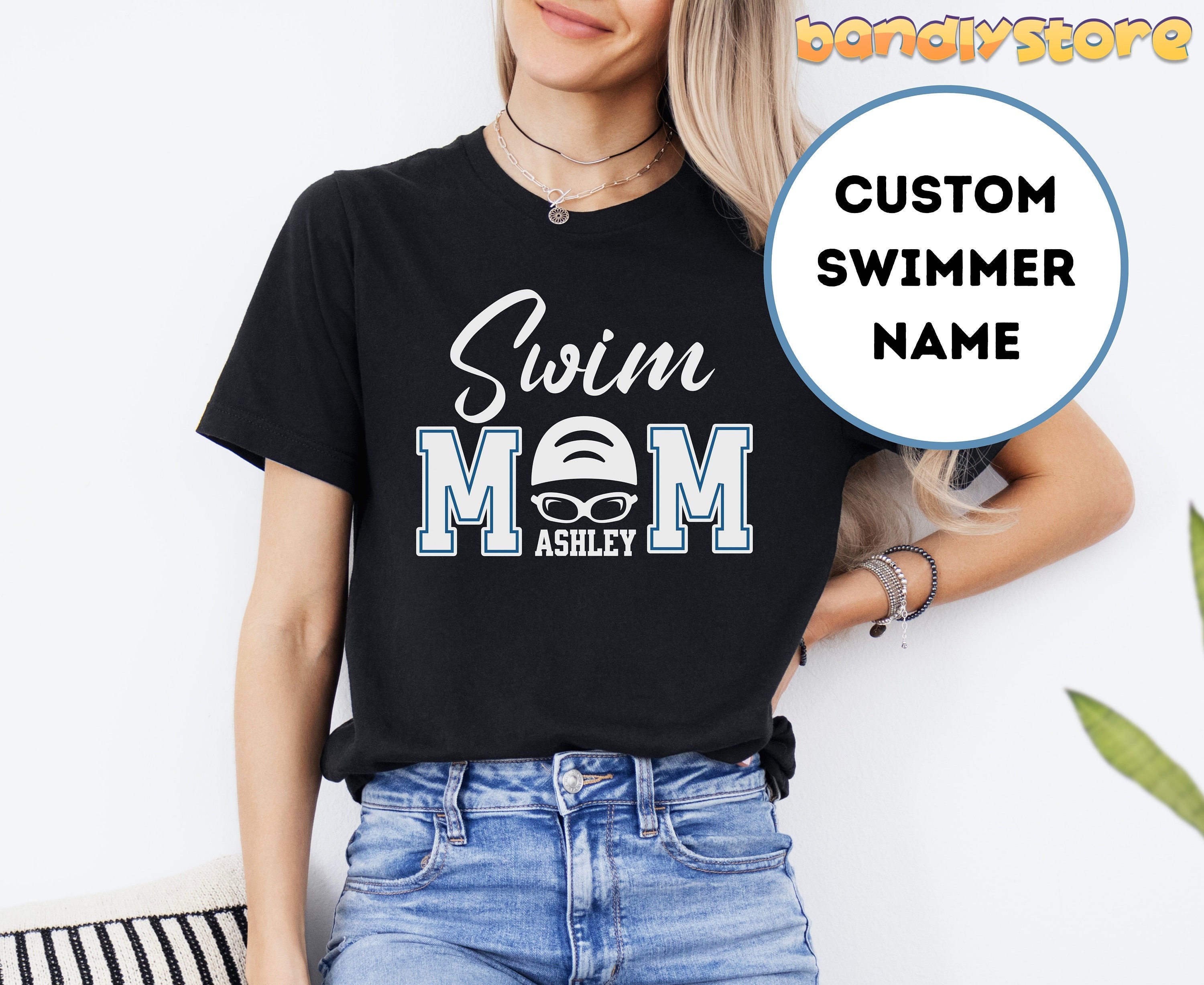 Personalized Swim Mom Shirt | Custom Swim Mom Shirt, Swim Meet Shirt ...