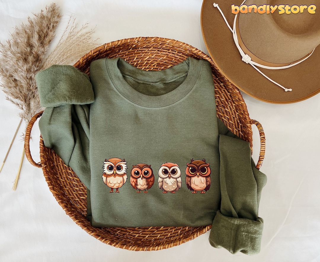 Cute Owl Sweatshirt | Owl Sweatshirt Bird Sweatshirt Owl Sweater Owl ...