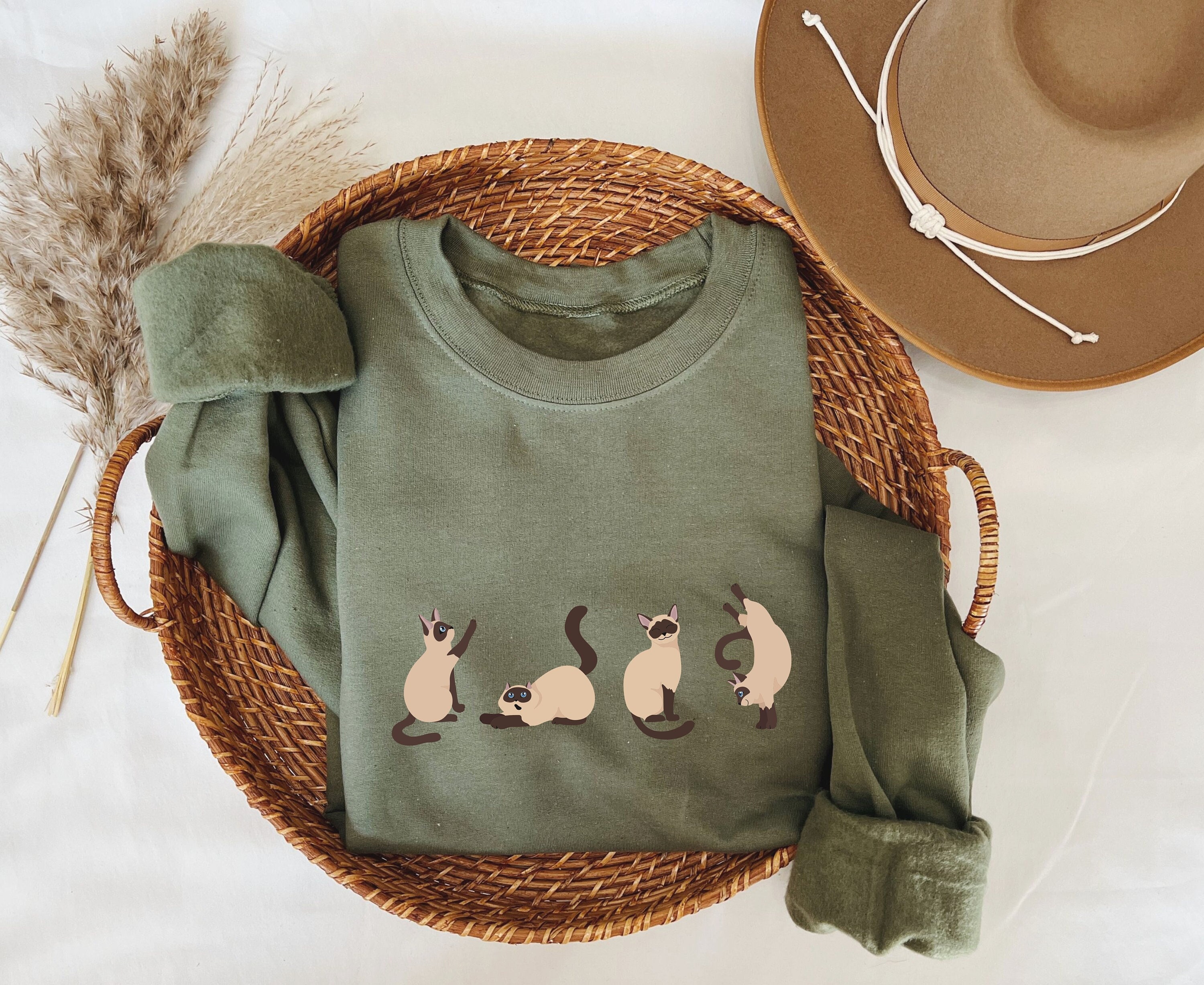 Siamese Cat Sweatshirt | Siamese Cat Shirt,siamese Cat Gift,siamese ...