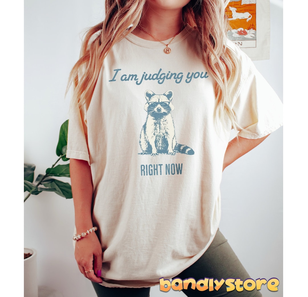 Vintage Judging Raccoon Shirt | Comfort Colors Raccoon Tshirt ...