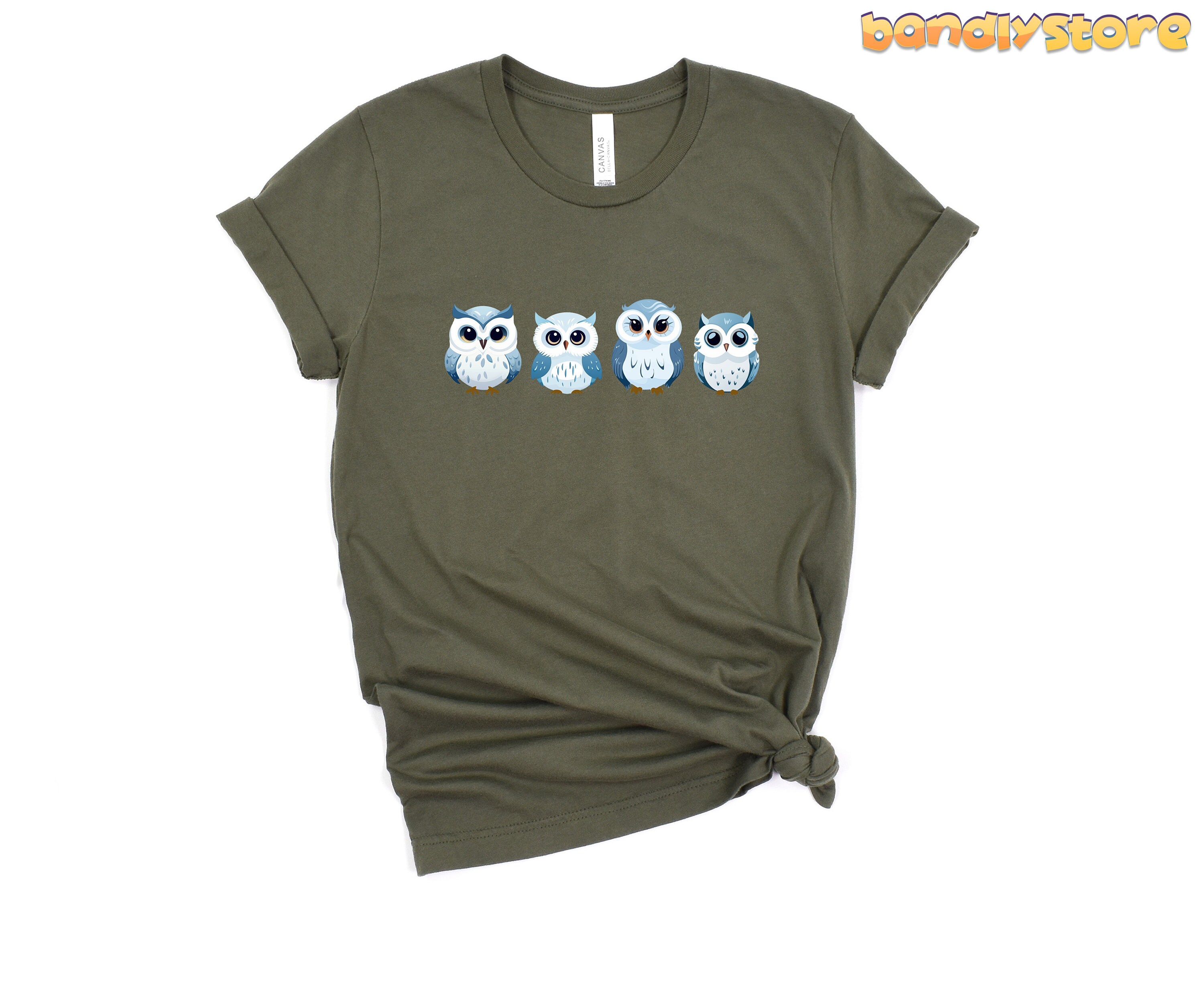 Cute Snow Owl T-shirt | Owl Shirt, Bird Tshirt, Owl Lover Gift, Owl ...
