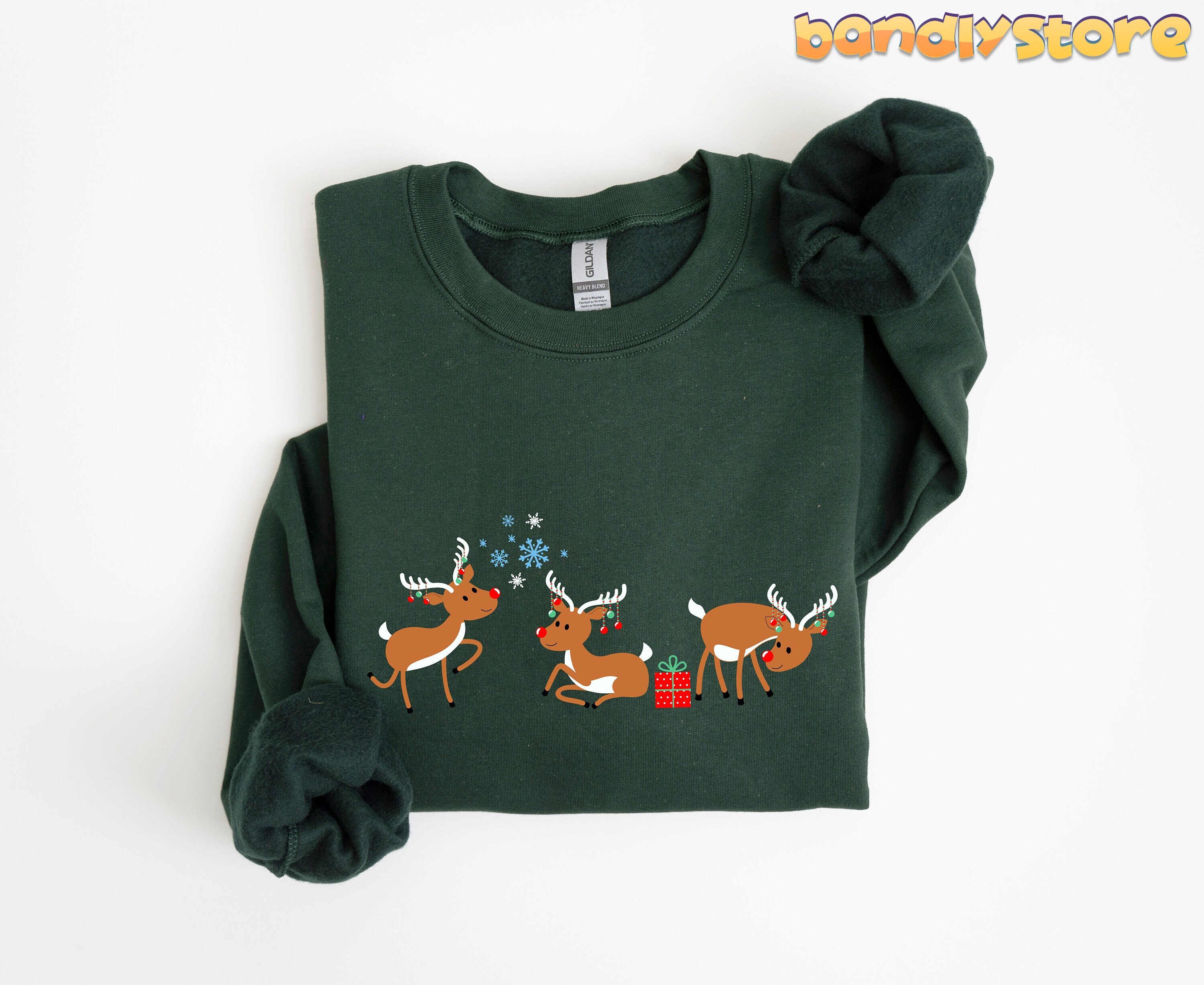 Rudolph the Red Nosed Reindeer Sweatshirt Rudolph Christmas Sweatshirt ...
