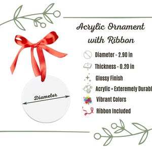 Red Cardinal Acrylic Ornament With Red Ribbon | 3D Image Red Cardinal ...
