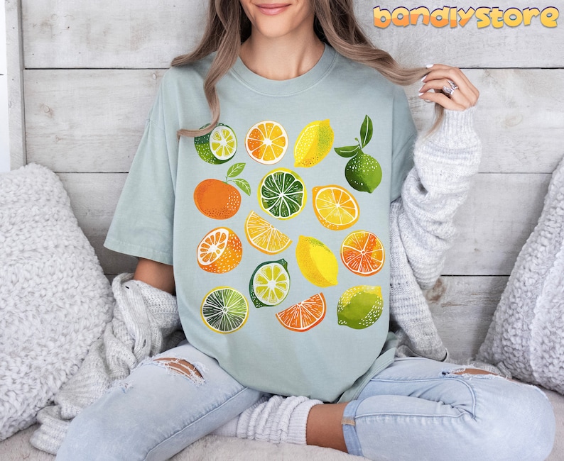 Cute Lemons and Oranges Tshirt | Comfort Colors Summer Lemons Shirt ...