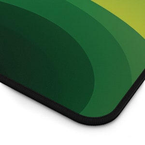 Abstract Green Desk Mat | Yellow Desk Mat, Abstract Desk Mat, Neoprene ...