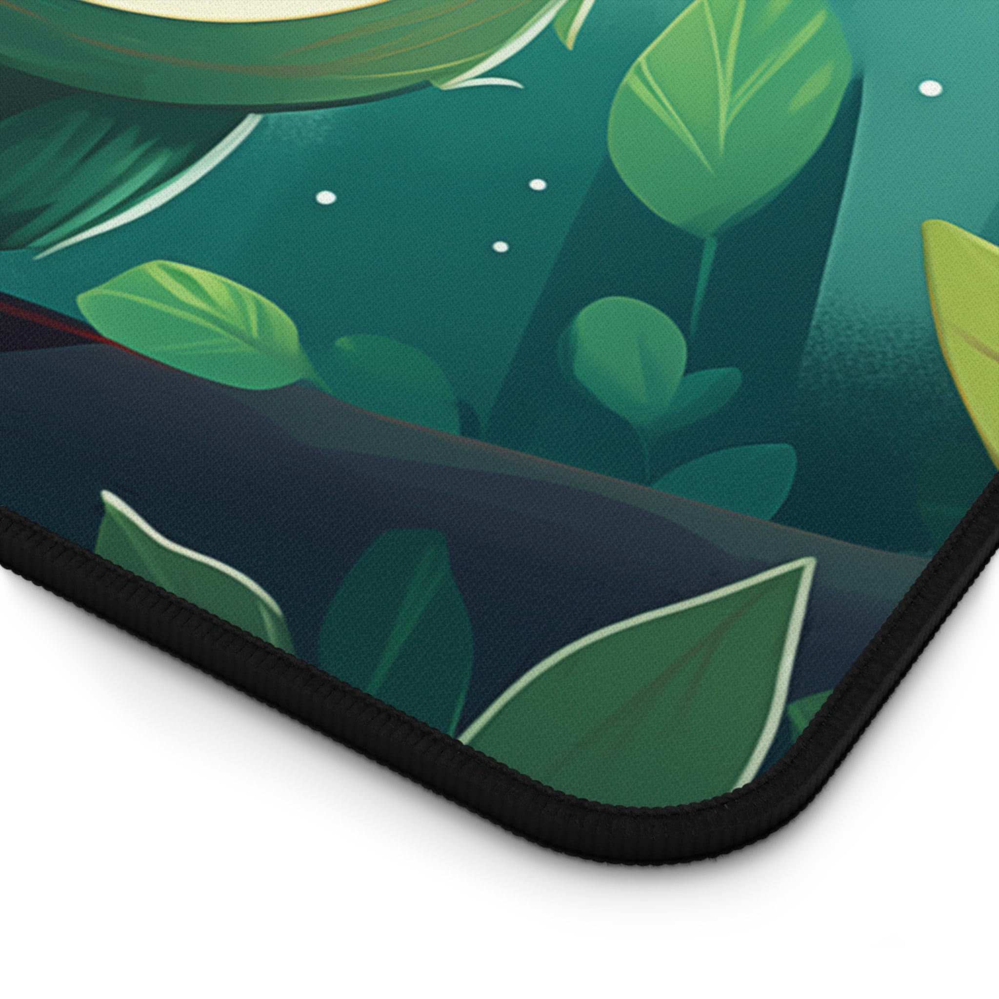 Cute Owl Desk Mat Owl Desk Mat, Green Desk Mat, Cute Bird Desk Mat ...