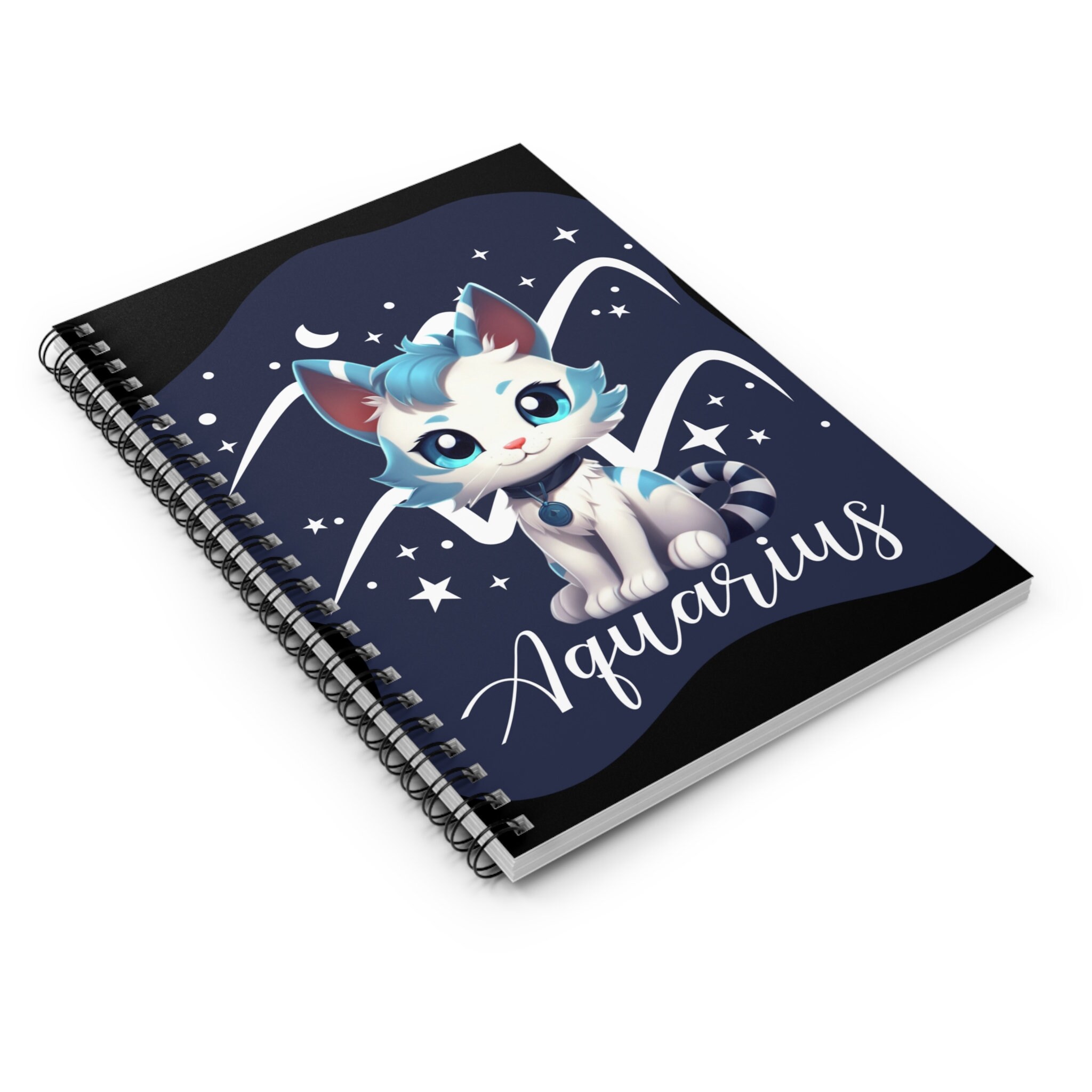 Aquarius Zodiac Spiral Notebook - Ruled Line, 118 Pages, Zodiac ...