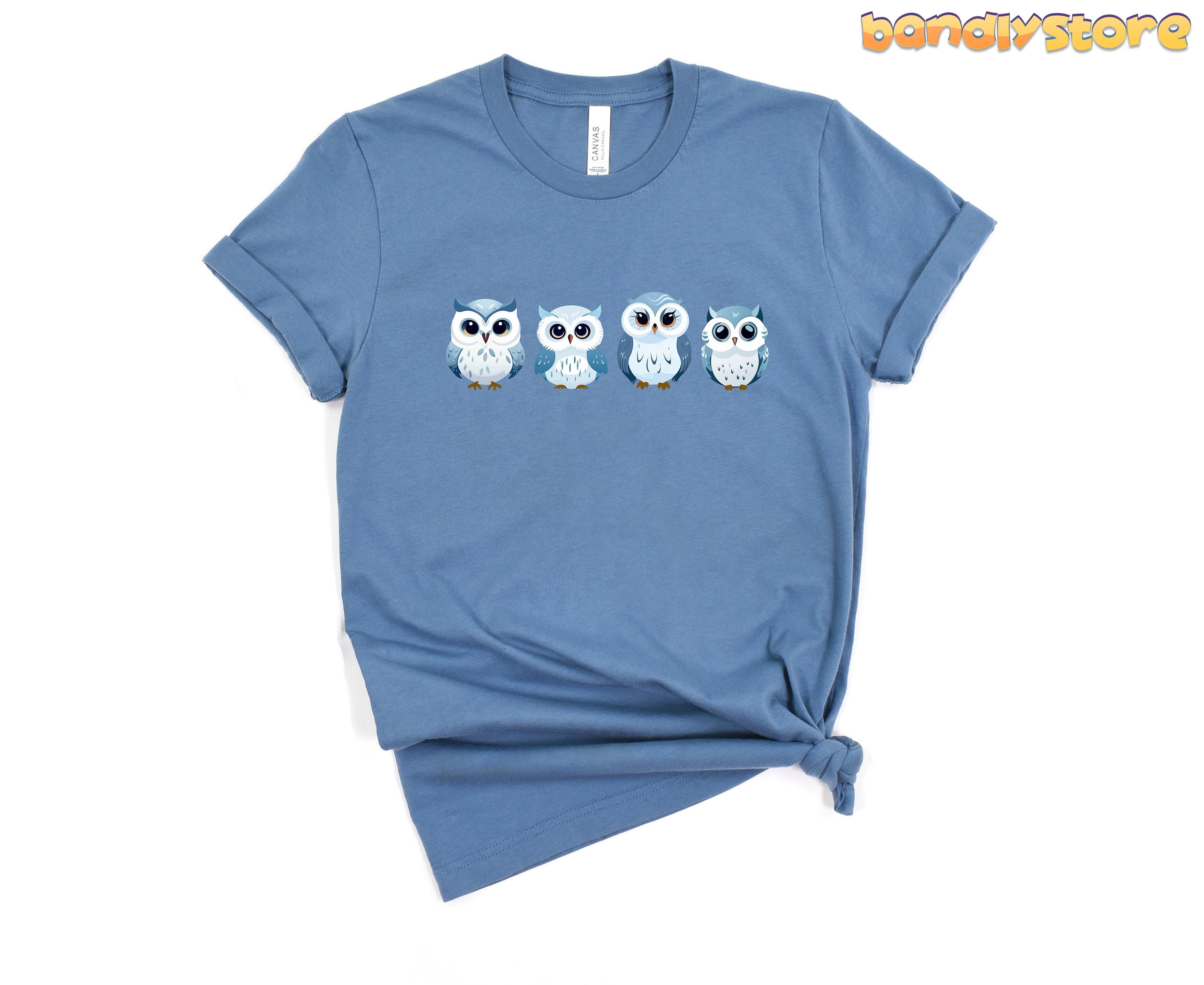 Cute Snow Owl T-shirt | Owl Shirt, Bird Tshirt, Owl Lover Gift, Owl ...
