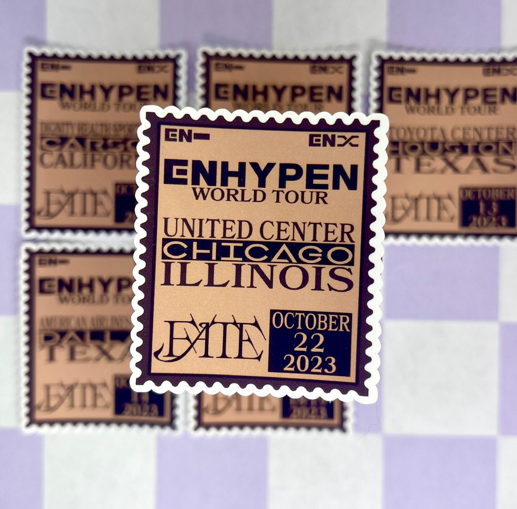 KPOP | EN- | Fate World Tour | Stamp Sticker | Journal & Scrapbooking ...