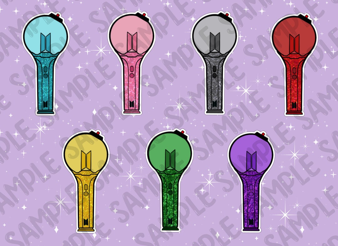 KPOP | Army Lightstick | Member Colored | Stickers | Journal ...