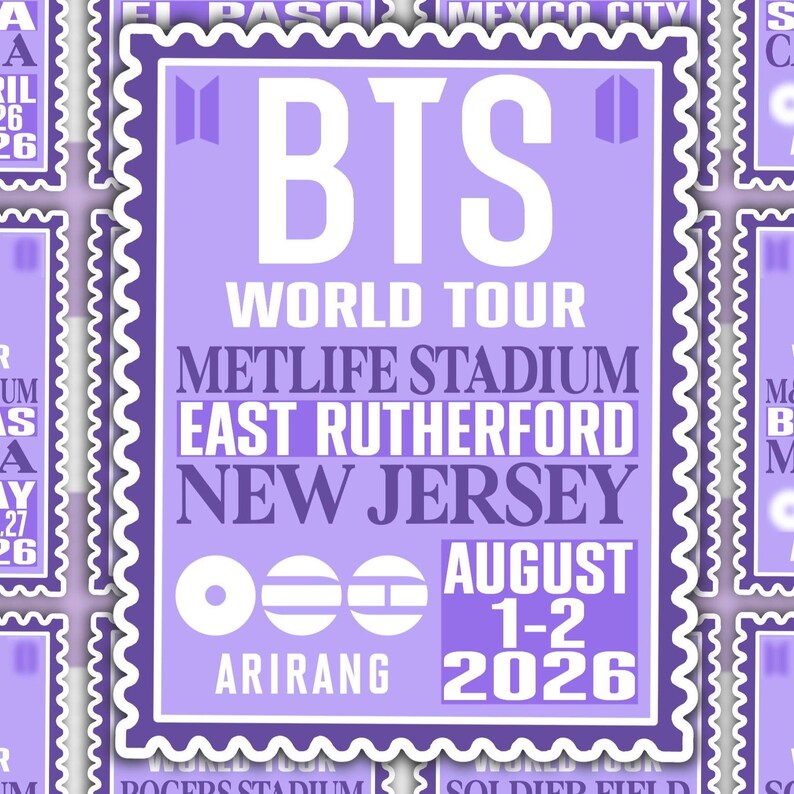 KPOP | World Tour 2026 - NA | Stamp Stickers | Journal & Scrapbook - Etsy