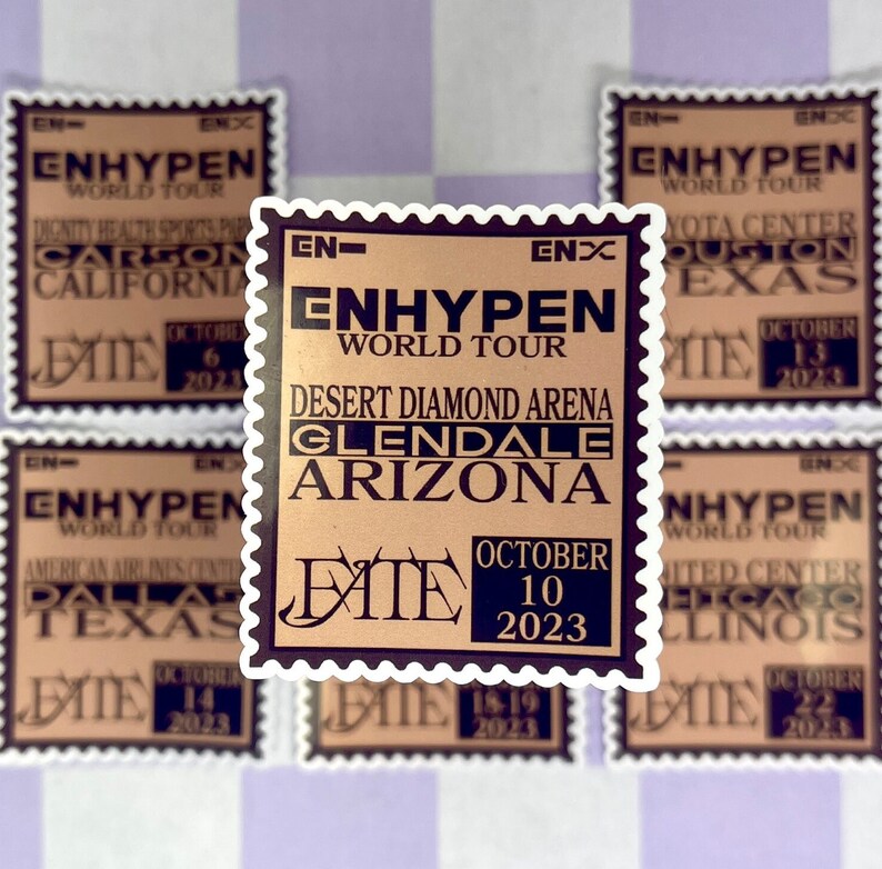 KPOP | EN- | Fate World Tour | Stamp Sticker | Journal & Scrapbooking ...