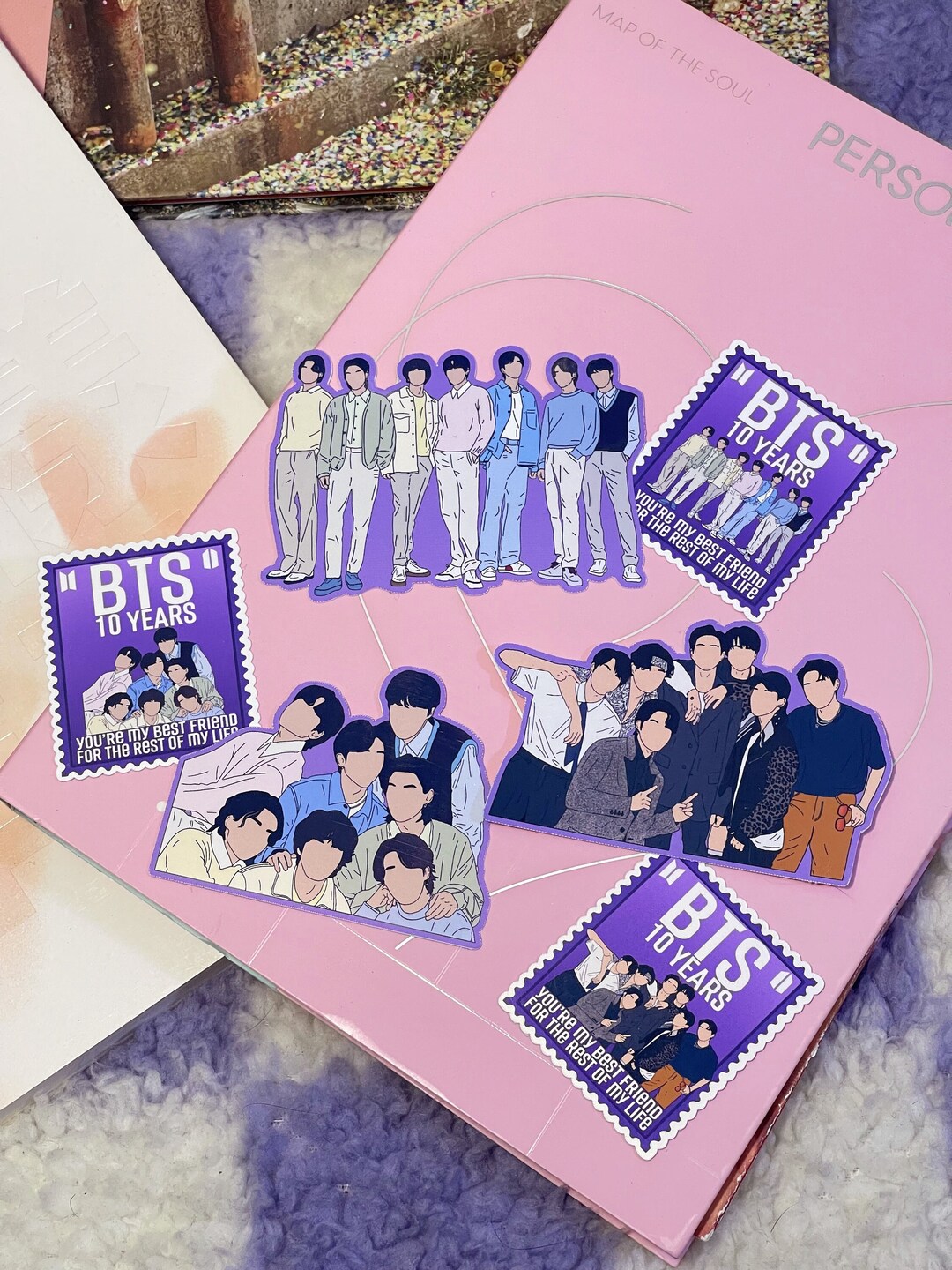 KPOP | 10 Year Anniversary | Festa 2022 + 2023 | Stamp | Group ...