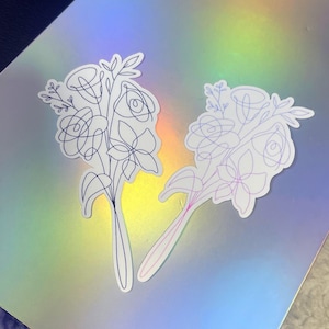 KPOP | Love Yourself Era | Flower Bouquet Vinyl Sticker | KPOP ...