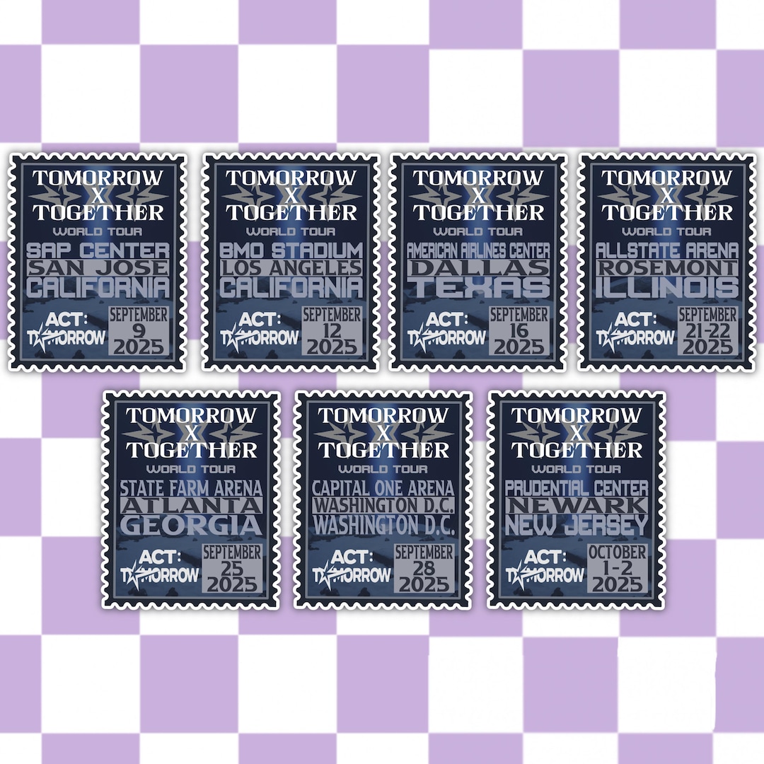 KPOP | Act Tomorrow Tour | Stamp Stickers | Journal & Scrapbook - Etsy