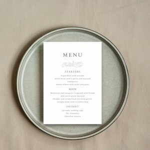 Luxury Dinner Party Menu Template Editable Canva Design Elegant Table ...