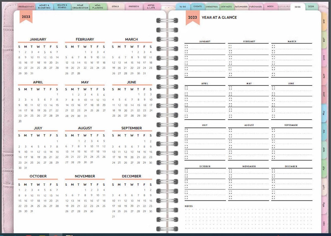 Daily Planner 2023 Calender and 45 App - Etsy