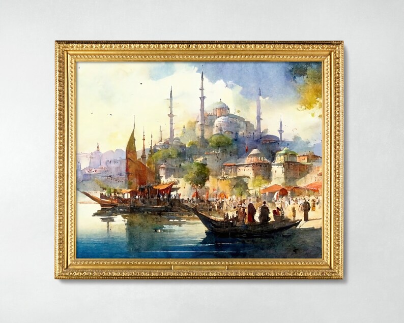 Harborside Constantinople in the 1300s - Etsy