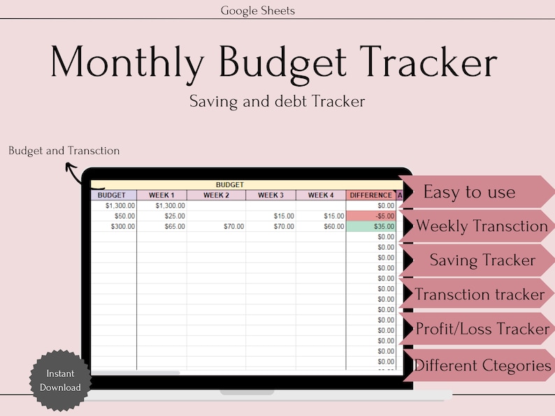 2024 Personal Budget Monthly Budget Spreadsheet 2024 Paycheck - Etsy