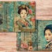 Vintage Asian Old Japan Junk Journal Kit, Journal Ephemera, Printable ...