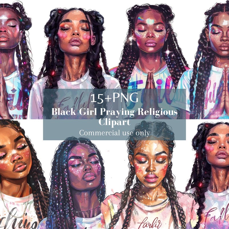Black Girls Praying - Etsy