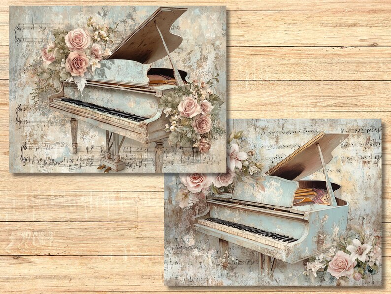 Vintage Printable Old Fashioned Antique Piano Cut Out and Assemble ...