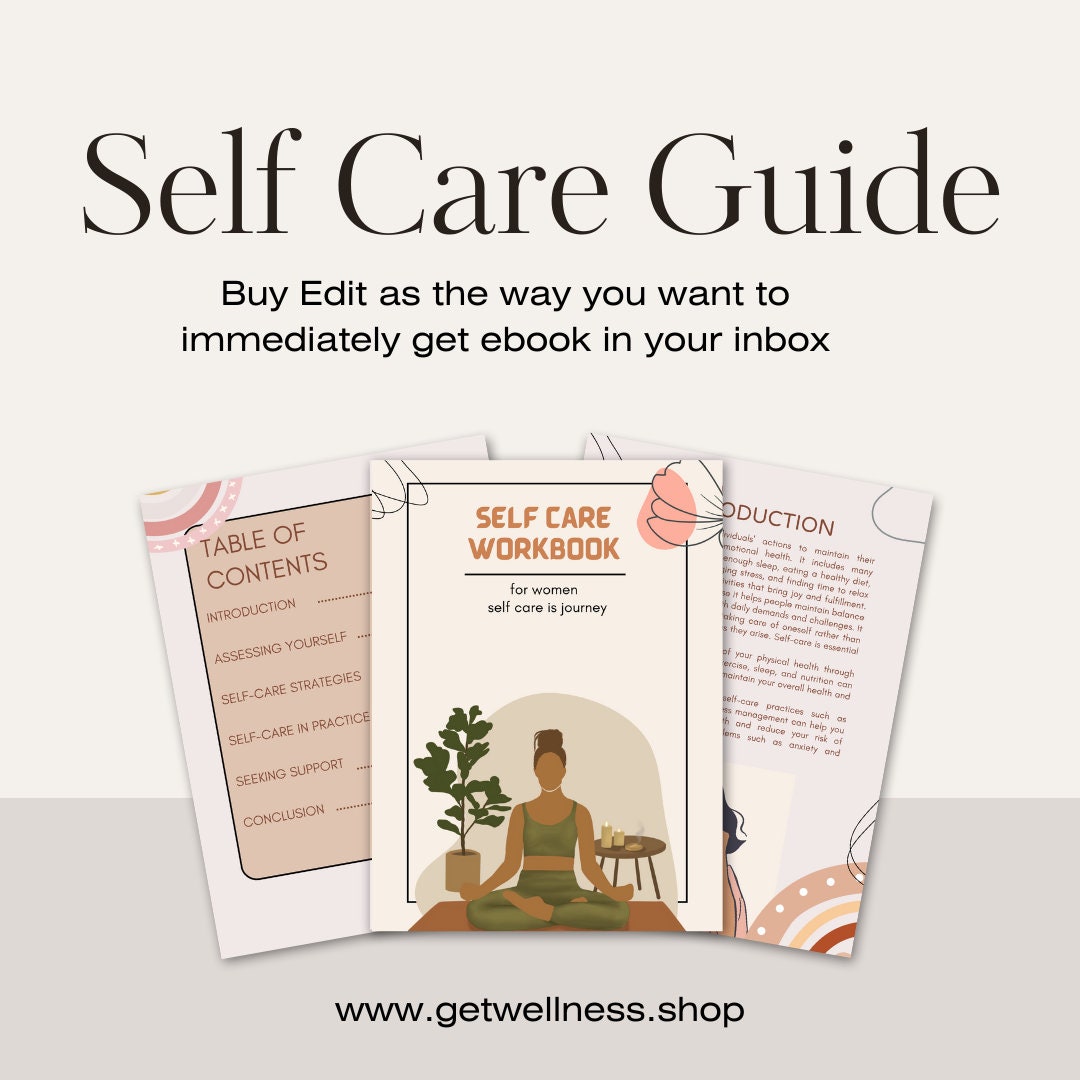 Self Care Planner, Self Love, Self Care Ebook, Workbook, Ebook, Self Care,ebook Template ...