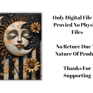 Whimsical Sun & Moon Junk Journal Pages, Digital Scrapbook Paper Kit ...