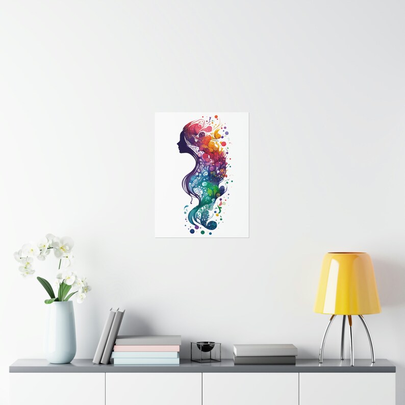 Premium Matte Vertical Poster Mermaid Portrait Mythical Creature ...