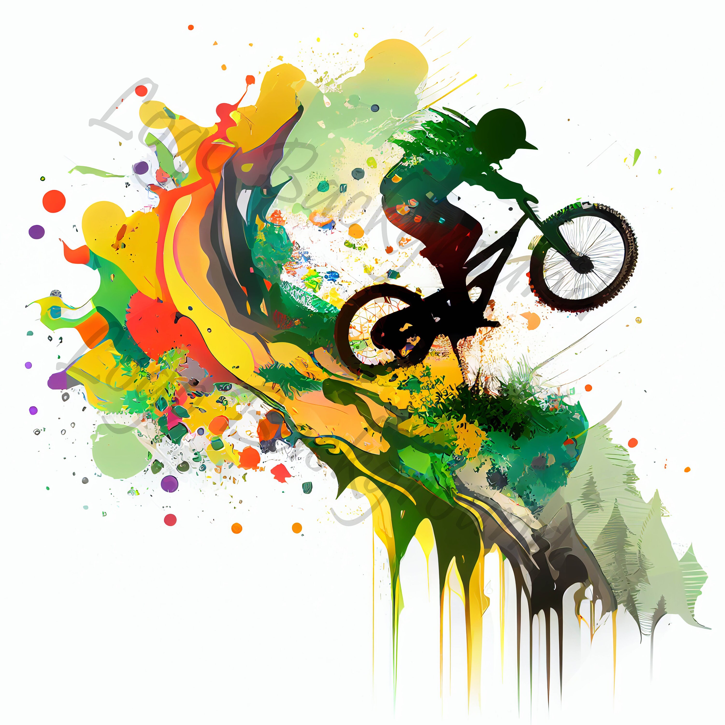 4x Mountain Bike Motif, Logo Biking, High-resolution Jpgs, 300 Dpi ...