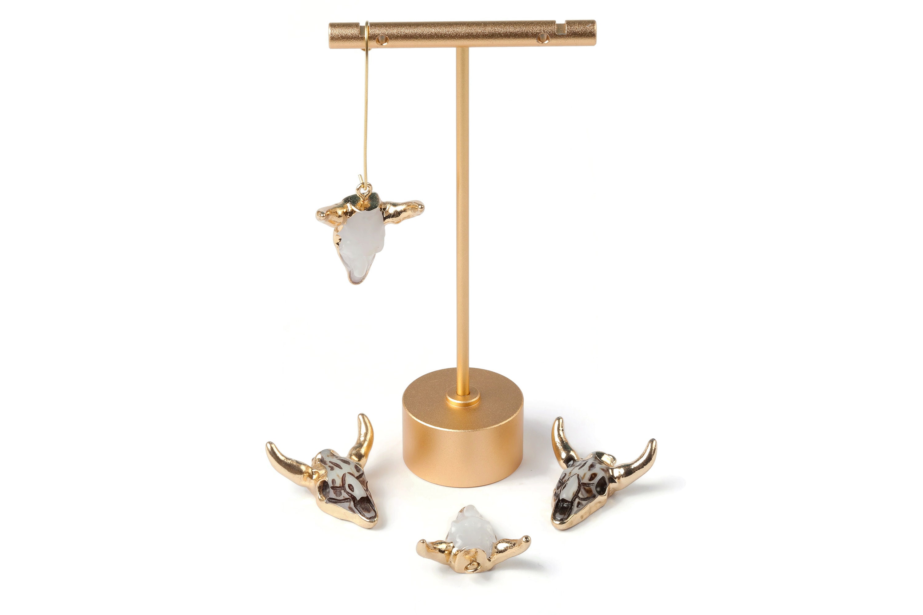 Resin Bull Charm and Pendant / Copper Buffalo Cattle Skull Pendant ...