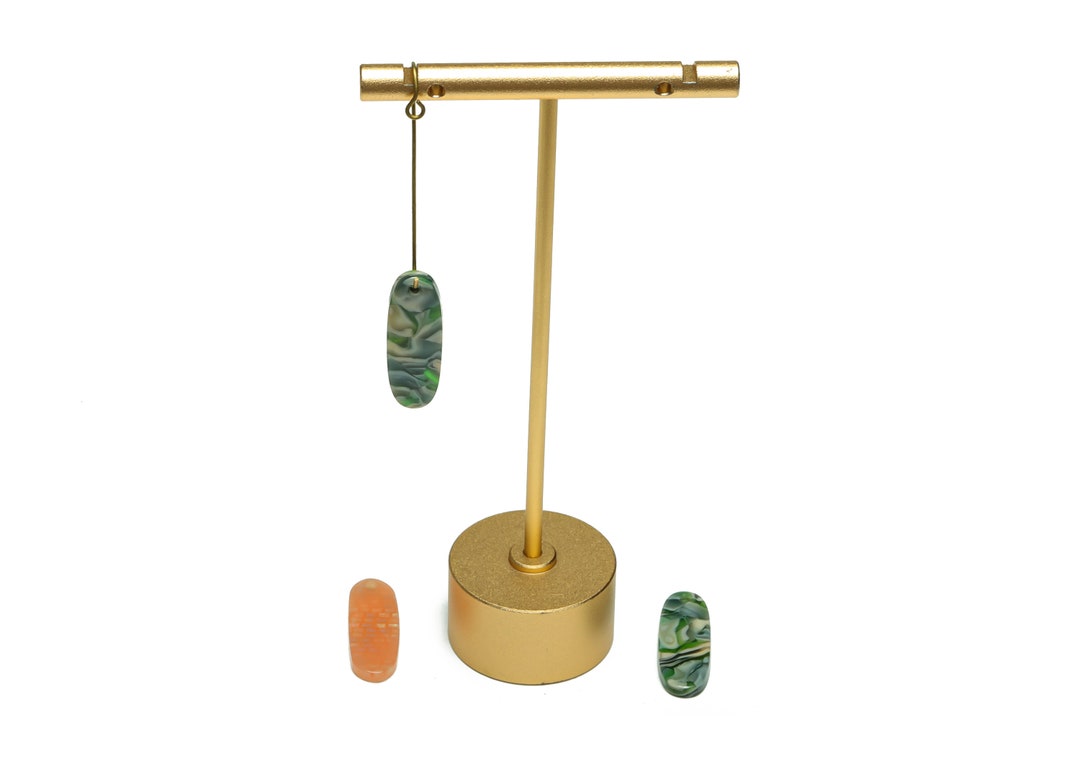 Acetate Short Bar Charms / Mini Stick Earring Charms / Oval - Etsy