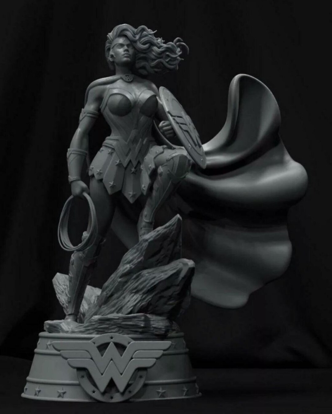 Wonder Women 3d File 3d Design 3d Printer Wonder Women 3d Etsy