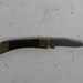 Vintage Klein Tools 44037 Wood Handle Folding Lockback Knife 3.5" Blade ...