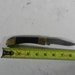 Vintage Klein Tools 44037 Wood Handle Folding Lockback Knife 3.5" Blade ...