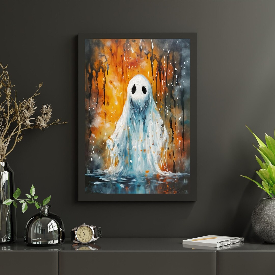 Lost Halloween Ghost Print: Spooky Wall Art (digital Download) - Etsy