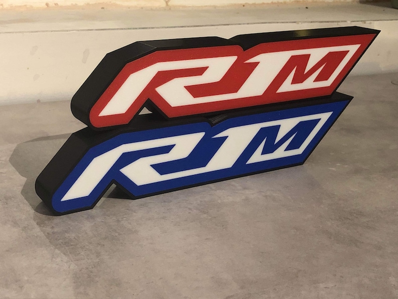 YAMAHA R1M 3d Printed Light Custom Sign Logo Design - Etsy Canada