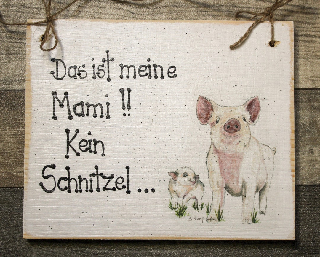 Wooden Sign for Pig Friends - Etsy