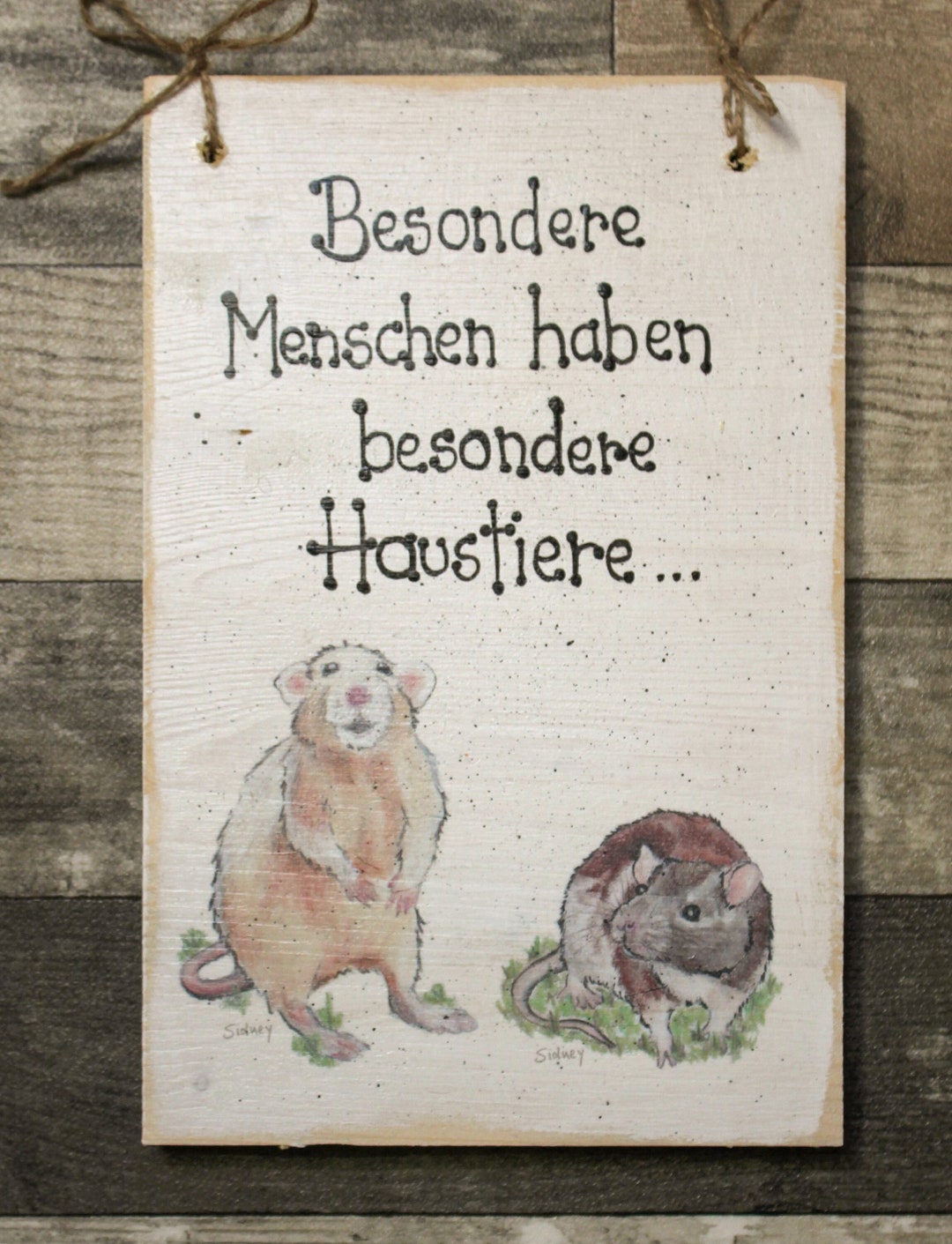 Letrero de madera para amigos ratas - Etsy México