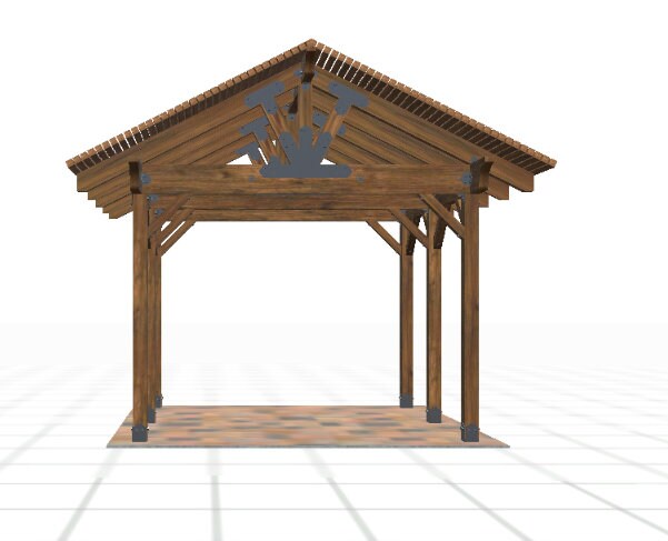 10x10 Pergola Plans, DIY Building Guide (PDF) - Etsy
