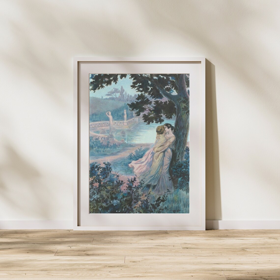 Georges Rochegrosse Two Woman Kissing Lesbian Art Print Wlw - Etsy UK