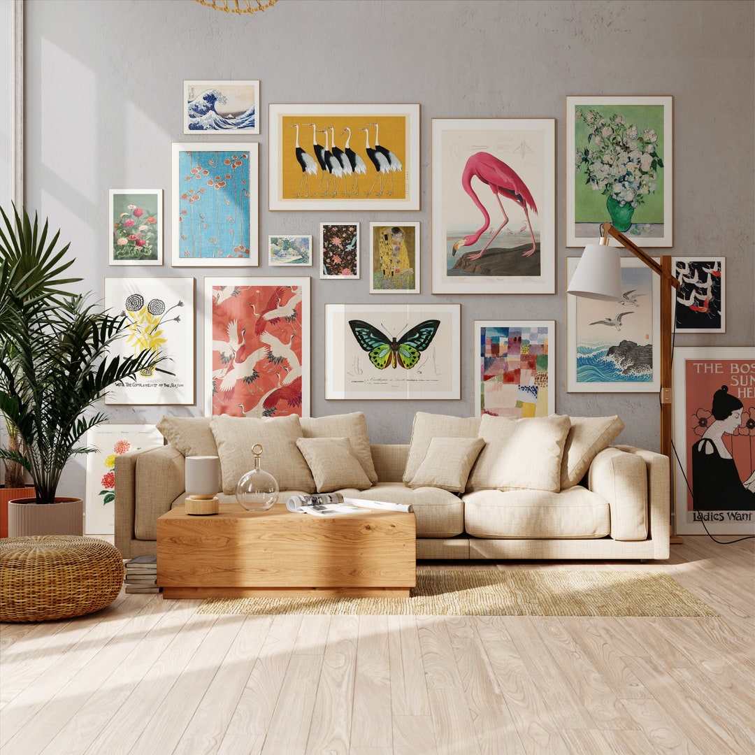 Maximalist Print Set Poster Bundle Set Vintage Prints Colorful Eclectic ...