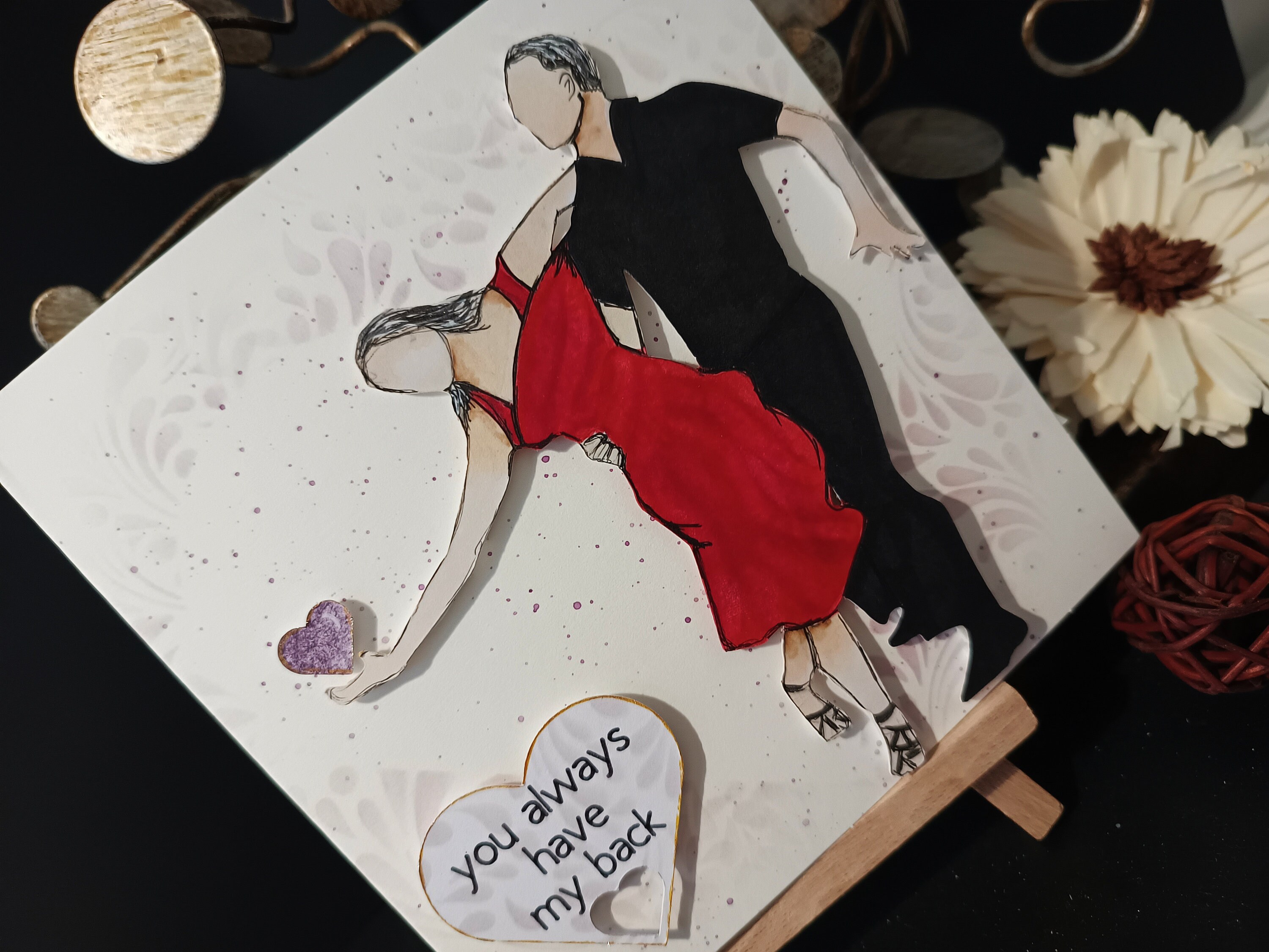 Anniversary Greetings Card Dancers Dancing Couple - Etsy