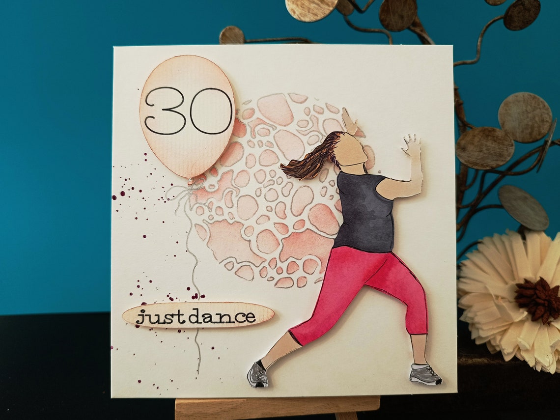 Zumba 30th Birthday Card Just Dance 40 Card - Etsy