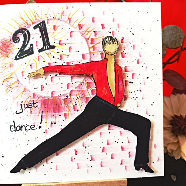 Male Dancer Birthday Card - Etsy